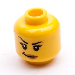 LEGO PART 3626cpr2113 Minifig Head Joey / Chamille, Raised Eyebrow ...