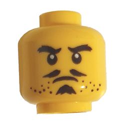 LEGO PART 3626cpr2629 Minifig Head Sensei Wu (Dragon Master) / Kaito ...