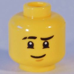 LEGO PART 3626cpr9985 Minifig Head Jay, Dual Sided, Scarred Right ...