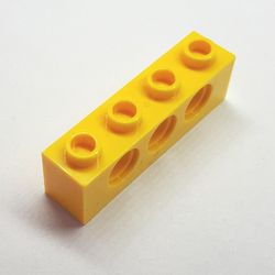 LEGO PART 3701 Technic Brick 1 x 4 [3 Pin Holes] | Rebrickable - Build ...