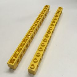 LEGO PART 3703 Technic Brick 1 x 16 [15 Pin Holes] | Rebrickable ...