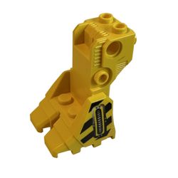 LEGO PART 41525pr0001 Equipment Support Foot Platform with Black Danger ...