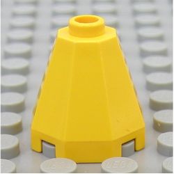 LEGO PART 6039 Cone 2 x 2 x 1 2/3 Octagonal, Open Stud | Rebrickable ...