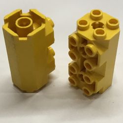 LEGO PART 6042 Brick Special Octagonal 2 x 2 x 3 1/3 with Side Studs ...