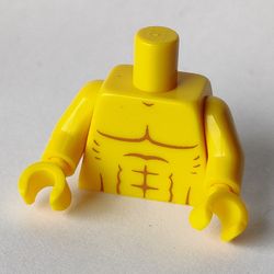 LEGO PART 973c01h01pr2754 Torso Bare Chest with Muscles Outline, No ...