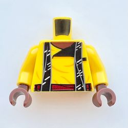 LEGO PART 973c01h19pr4268 Torso Shirt, Brown Belt, Black Suspenders ...