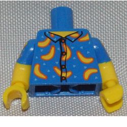 LEGO PART 973g28c01h01pr9902 Torso, Dual Molded Arms, Shirt with ...