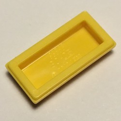 LEGO PART 99563 Tile Special 1 x 2 with Sloped Walls AKA Money / Gold ...