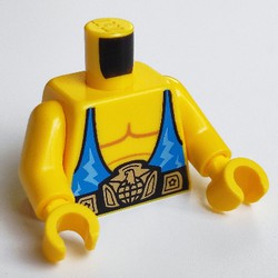 LEGO PART 973c01h01pr9671 Torso Muscles with Blue Tank Top and Large ...