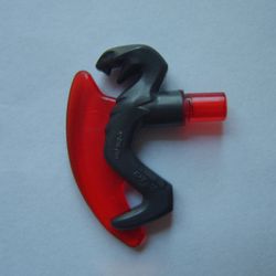 LEGO PART 25276pat0001 Weapon Axe Head with Snake and Trans-Red Blade ...