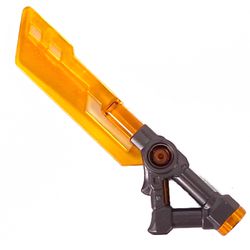 LEGO PART 3214pat0001 Weapon Sword with Trans-Orange Blade pattern ...