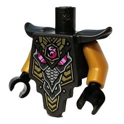 LEGO PART 34609pr0006 Smooth Breastplate with Shoulder Pads, Pink ...