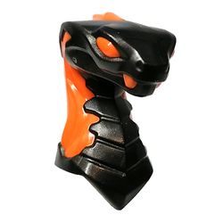 LEGO PART 49588pat0004 Minifig Head Special, Snake with Orange Flames ...