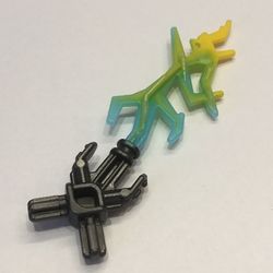 LEGO PART 98588pat0002 Large Figure Weapon Lightning, with Marbled Blue ...