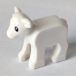 LEGO PART 1569pr0001 Animal, Sheep / Lamb with Black Eyes with White ...