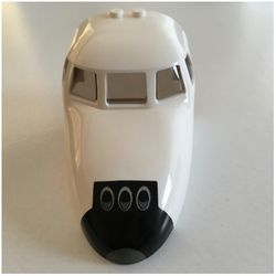 LEGO PART 18907pr0001 Aircraft Fuselage Curved Forward 6 x 10 Top with ...