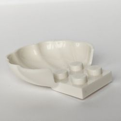 LEGO PART 18970 Animal Body Part, Clam / Scallop Half Shell with 4 ...