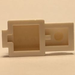 LEGO PART 24008pr0078 Animal Body Part, Cat Head 1 x 2 with Cube with ...
