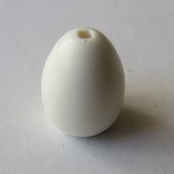 LEGO PART 24946 Food Egg with 1.5mm Hole [Plain] | Rebrickable - Build ...