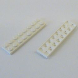 LEGO PART 3034a Plate 2 x 8 with Waffle Bottom | Rebrickable - Build ...