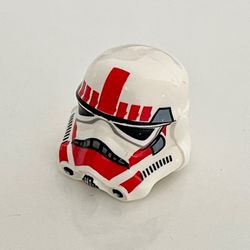 LEGO PART 30408pr0012 Helmet Stormtrooper, Thick Red Center Stripe on ...