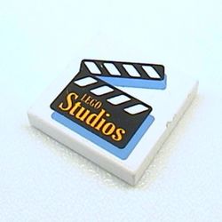 LEGO PART 3068bpr9946 Tile 2 x 2 with 'Studios' on Clapper Print ...