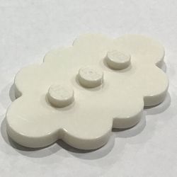 LEGO PART 35470 Plate Special 3 x 5 Cloud with 3 Center Studs ...