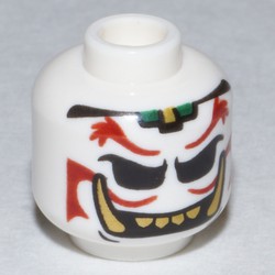 LEGO PART 3626cpr1852 Minifig Head Doubloon, Dark Red Eyebrows ...