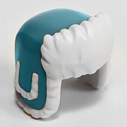 LEGO PART 36933pr0002 Hat Ushanka with Dark Azure Print | Rebrickable ...