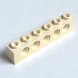 LEGO PART 3894 Technic Brick 1 x 6 [5 Pin Holes] | Rebrickable - Build ...