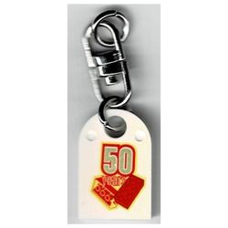 LEGO PART 48995pr0008 Tile Special 3 x 2 with Hole and Lego 50 Year ...