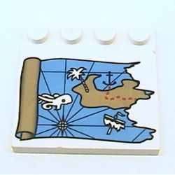 LEGO PART 6179pr9985 Plates Special 4 x 4 with Studs on One Edge and ...