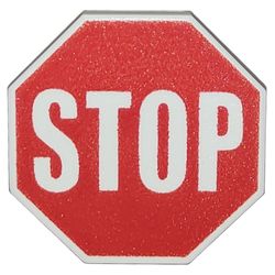 LEGO PART 890pr0001 Roadsign Clip-on 2 x 2 Octagonal with Red Stop Sign ...