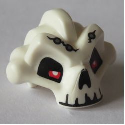 LEGO PART 93068pr0001 Minifig Head Special, Skull with Clip, Upper Jaw ...