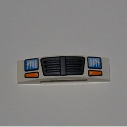 LEGO PART 93273pr9995 Slope Curved 4 x 1 Double with No Studs and Car ...