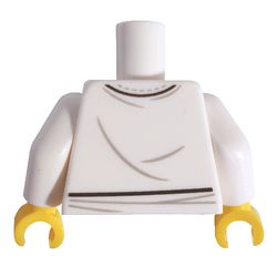 LEGO PART 973c27h01pr5032 Torso Robe, with Light Bluish Gray Emblems on ...