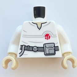 LEGO PART 973c27h26pr4468 Torso Tunic, with Red Circle, Tan Neck, Dark ...