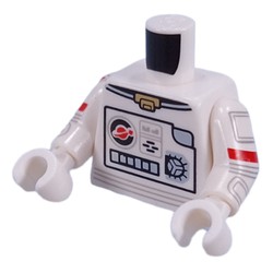 LEGO PART 973c27h27pr6999 Torso, Astronaut Space Suit, Classic Space ...