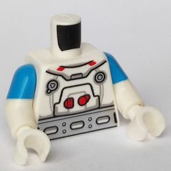 LEGO PART 973g04c27h27pr5988 Torso, Dual Molded Arms, Spacesuit, Silver ...