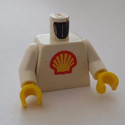 LEGO PART 973c27h01pr0060 Torso Shell Logo Large Print, White Arms ...