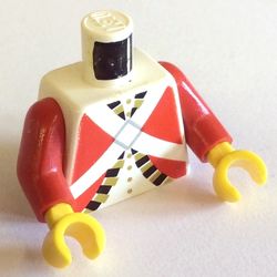 LEGO PART 973c22h01pr0206 Torso Imperial Guard Uniform Print (Red), Red ...