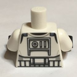 LEGO PART 973c27h03pr2004 Torso ARC Trooper Armour Print, White Arms ...