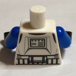 LEGO PART 973c28h03pr2284 Torso Armor with Blue 501st Legion Markings ...