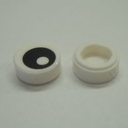 LEGO PART 98138pr0008 Tile Round 1 x 1 with Offset Black Eye Print ...