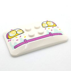 LEGO PART 98281pr0003 Slope Curved 6 x 4 x 2/3 Quad Curved with 2 x 2 ...