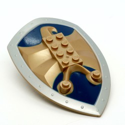 LEGO PART 50655pr0001 Large Figure Shield, 2 x 4 Brick Relief, Jayko ...