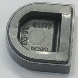 LEGO PART 24246 Tile Round 1 x 1 Half Circle | Rebrickable - Build with ...