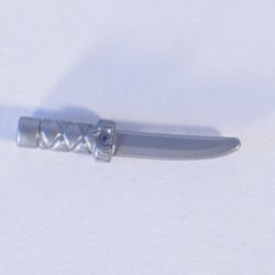 LEGO PART 37341b Weapon Dagger / Knife with Flat Hilt End and Curved ...