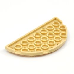 LEGO PART 22888 Plate Round Half 4 x 8 | Rebrickable - Build with LEGO