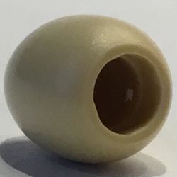 LEGO PART 24946 Food Egg with 1.5mm Hole [Plain] | Rebrickable - Build ...